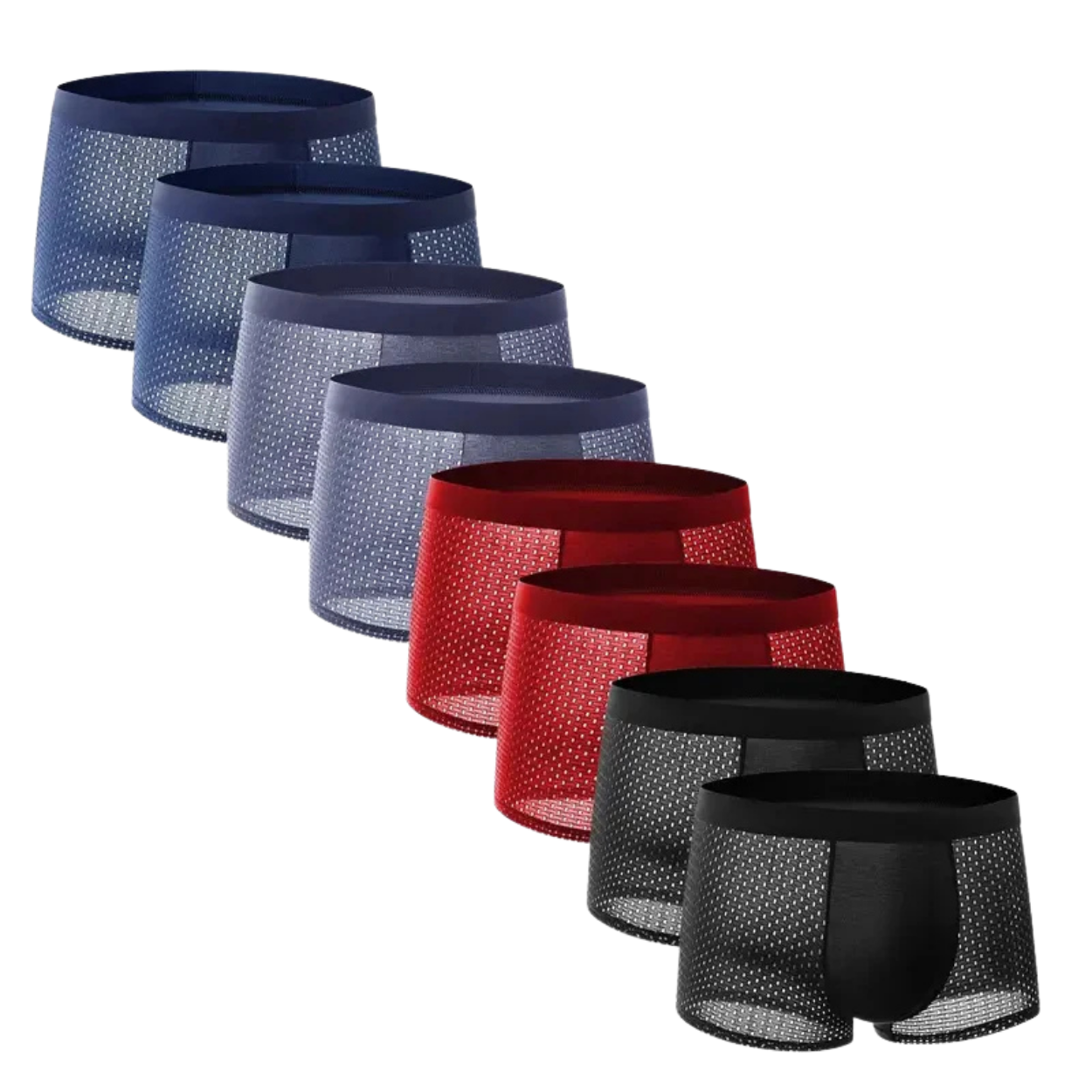 Boxers Respirants Ice Silk Lot de 8 Légèreté et Fraîcheur Quotidienne ...